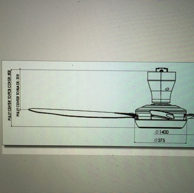KDK Ceiling Fan - K14Y2 / R56SV (140cm / 56"), Furniture & Home Living ...