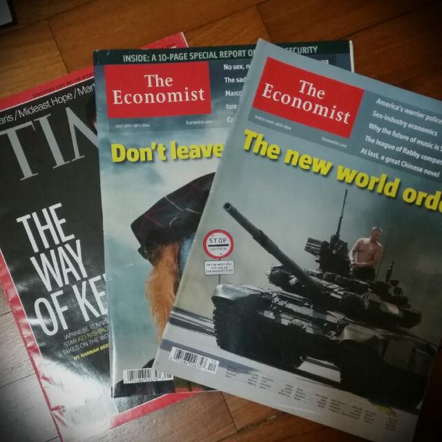 Time Magazines and The Economist, Hobbies & Toys, Books & Magazines ...