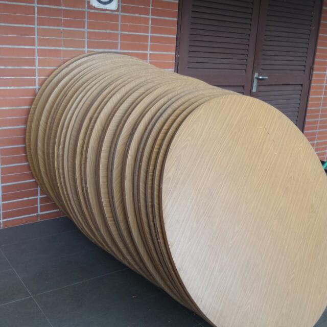 4ft Round Table And Foldable Leg Stand, Furniture & Home Living ...