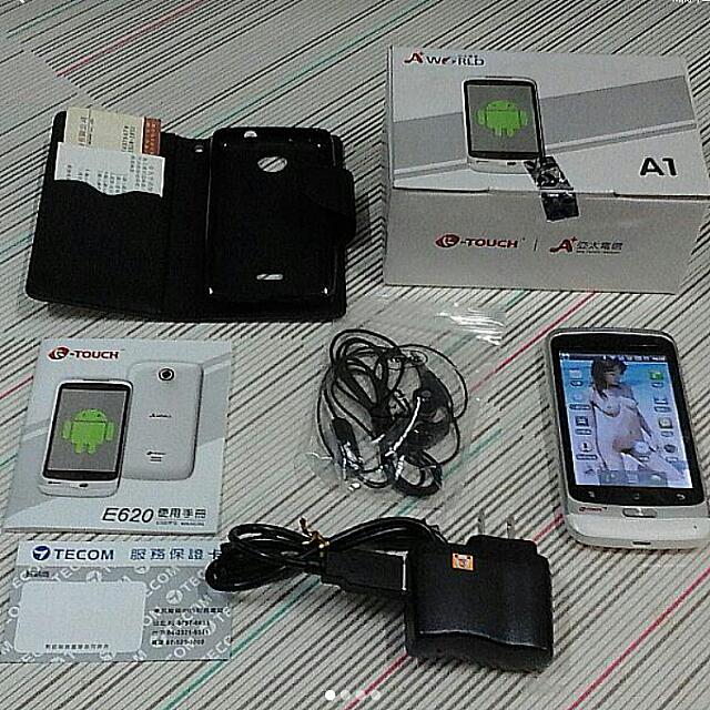 二手 亞太 K-Touch A+World E620 CDMA + GSM 雙卡雙待 智慧型觸控手機，品相極佳 配備全 雖二手近全新。 附 原廠 (電池 + 充電器 + 耳機 ) + 專用 ...