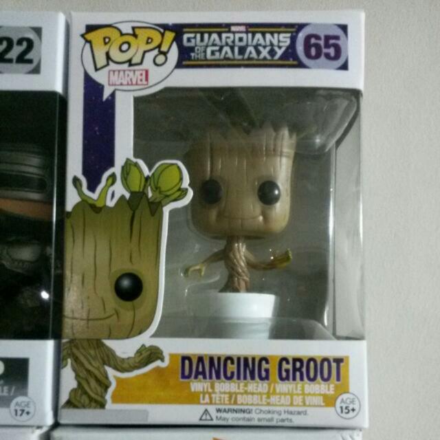Funko Pop Dancing Groot, Hobbies & Toys, Toys & Games on Carousell