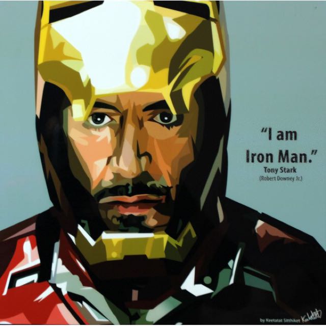 I Am Iron Man Famous Popart Free Local Shipping, Furniture & Home ...