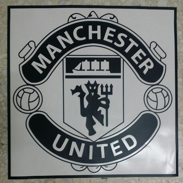 Wall Sticker Manchester Logo, Hobbies & Toys, Stationery & Craft, Art ...