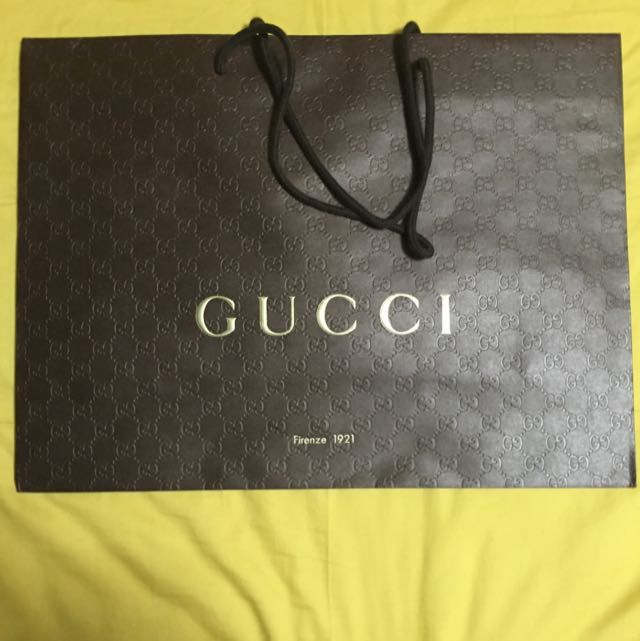 Gucci Paper Bag, Luxury on Carousell