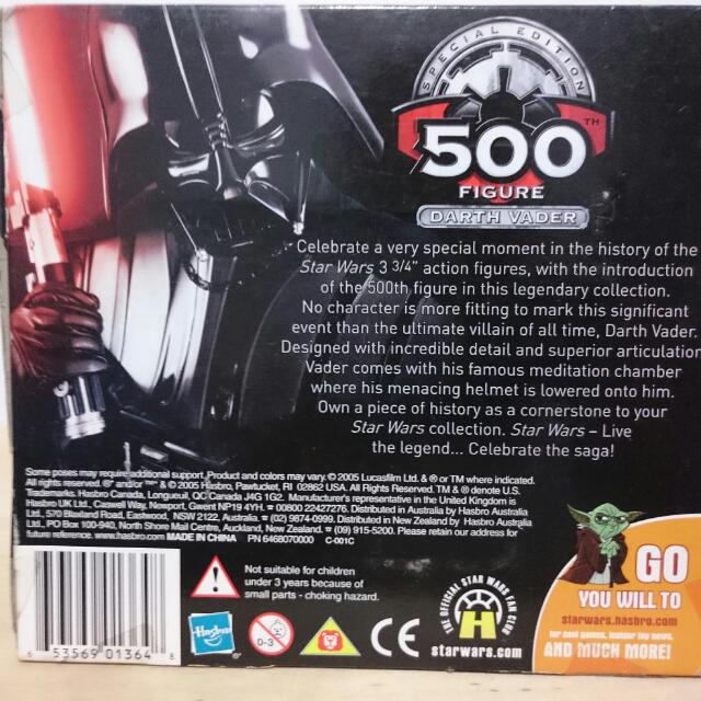 Star Wars Darth Vader 500th Figure, Hobbies & Toys, Toys & Games on ...