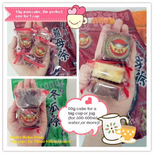 [3packs for $39] Taiwan Popular Brown Sugar Ginger Tea 黑糖姜母茶【金满堂】"Jin ...