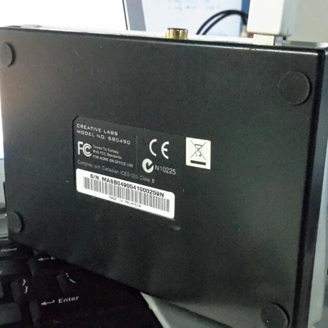 Creative Sound Blaster USB External Sound Card (SB0490), Computers ...