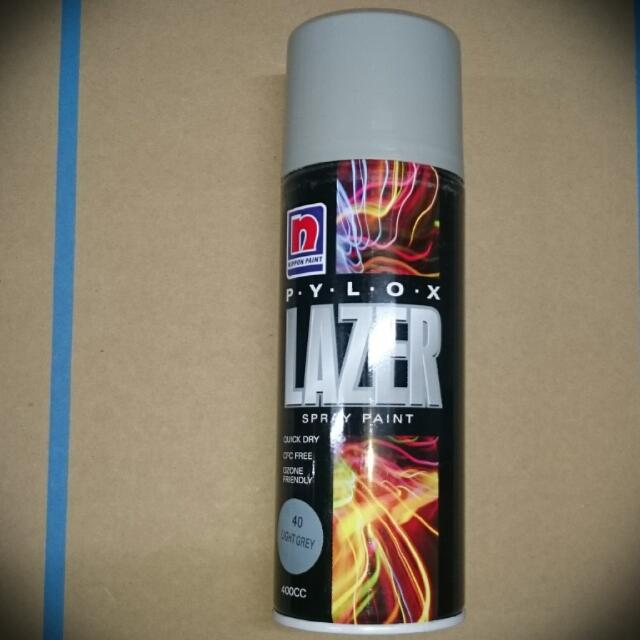 Nippon Light Grey Spray Paint 400cc, Design & Craft on Carousell