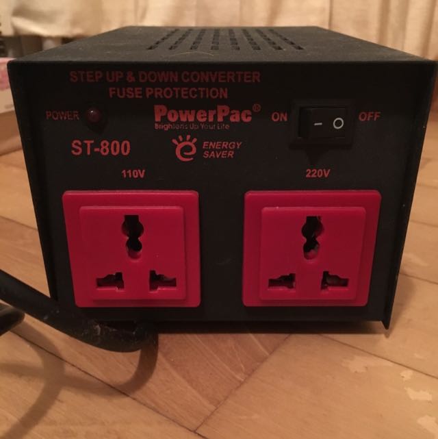 Powerpac 800w Voltage Converter Transformer, TV & Home Appliances ...
