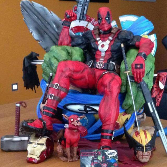 1/4 Deadpool On throne + 1/4 Spawn from XIONART, Hobbies & Toys, Toys ...