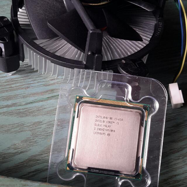 1st Gen Core i5-650 3.2GHz, Dual Core, 4-threads Processor w/ Heatsink ...
