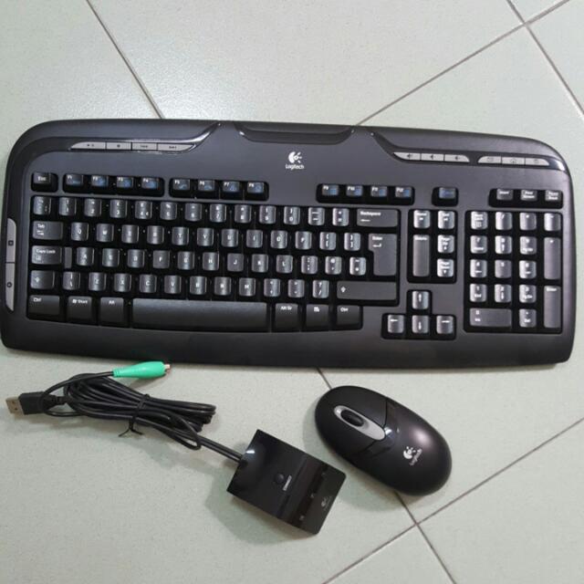 Logitech Wireless Keyboard & Mouse (EX110), Computers & Tech, Parts ...