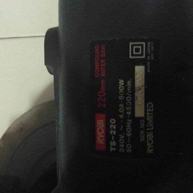 RYOBI TS220 MITER SAW, TV & Home Appliances, Irons & Steamers on Carousell