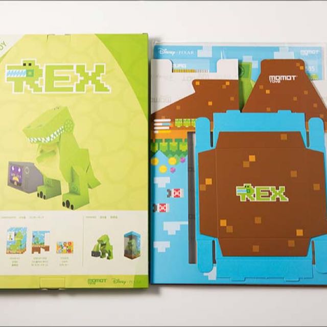 Toy Story 3 Rex Paper Figure - Momot Toy, Hobbies & Toys, Toys & Games ...