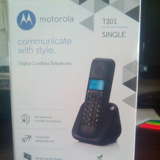 Motorola T301 Digital Cordless Telephone, Health & Nutrition, Health Monitors & Weighing Scales ...