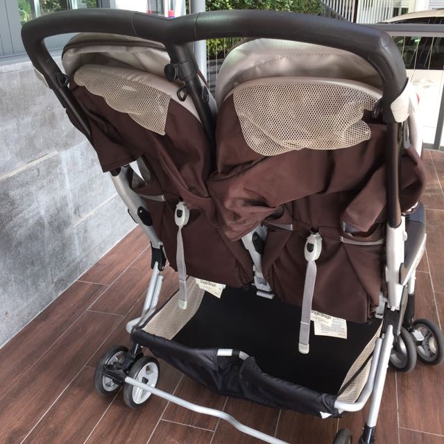 Peg Perego Aria Twin Stroller, Babies & Kids, Going Out, Strollers on ...