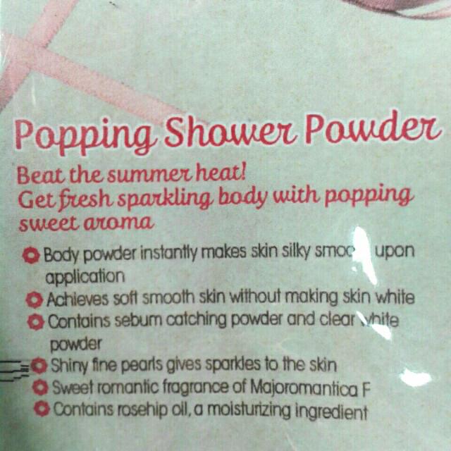 BNIB Majorlica Majorca Popping Shower Powder, Beauty & Personal Care ...