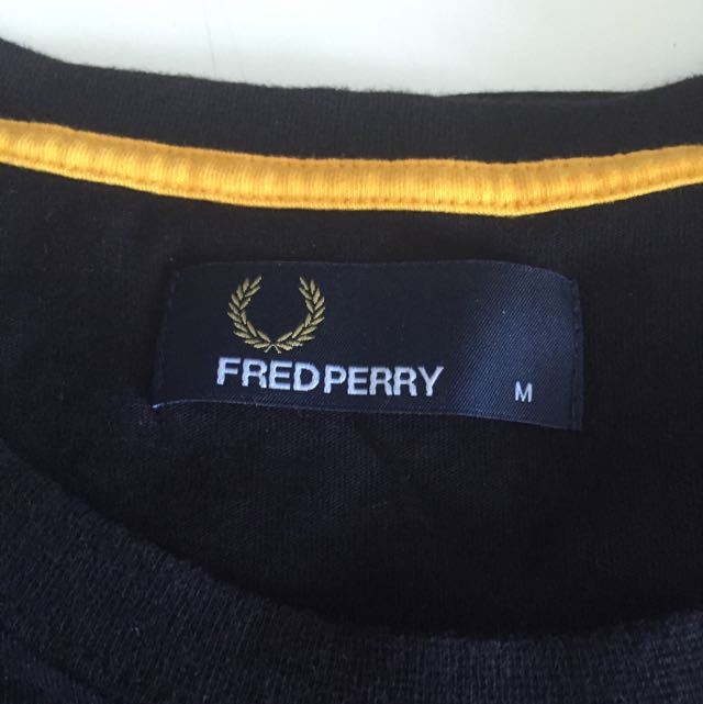 Fred Perry Original Label T-shirt With Iconic Logo, Men's Fashion, Tops ...