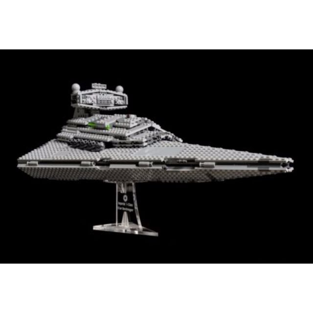 Laser Engraved Acrylic Stand for LEGO Star Wars 75055 Imperial Star ...
