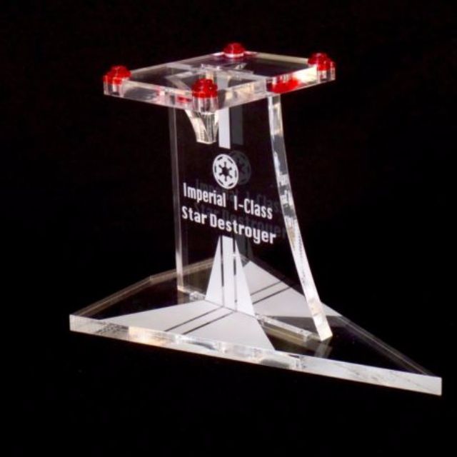 Laser Engraved Acrylic Stand for LEGO Star Wars 75055 Imperial Star ...