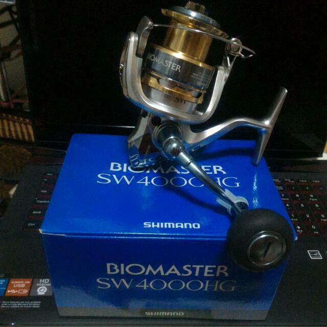 Shimano Biomaster SW 4000HG Spinning Reel, Sports Equipment, Fishing on ...