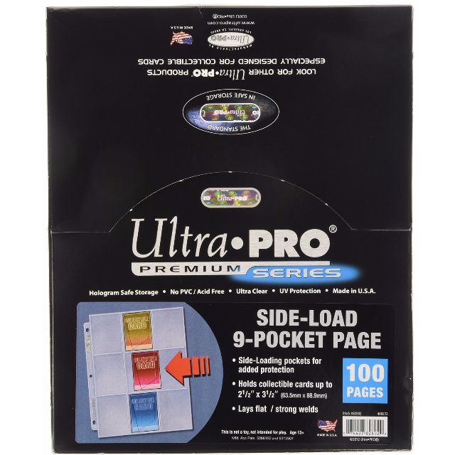 Ultrapro 9 Pocket Pages Side Load, Hobbies & Toys, Toys & Games on ...