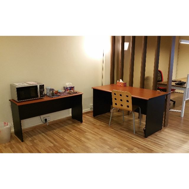 Wooden Pantry Table + Wooden Office Table Without Drawers, Furniture ...