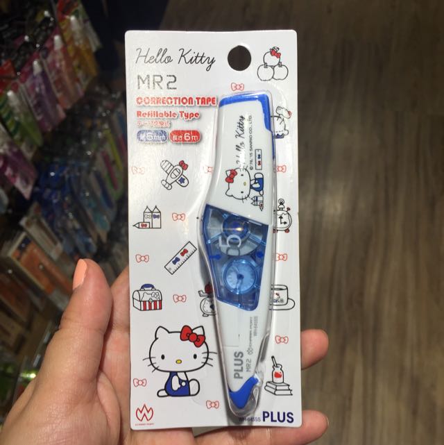 BN Limited Edition Japan PLUS Hello Kitty MR2 Correction Tape 5mm ...