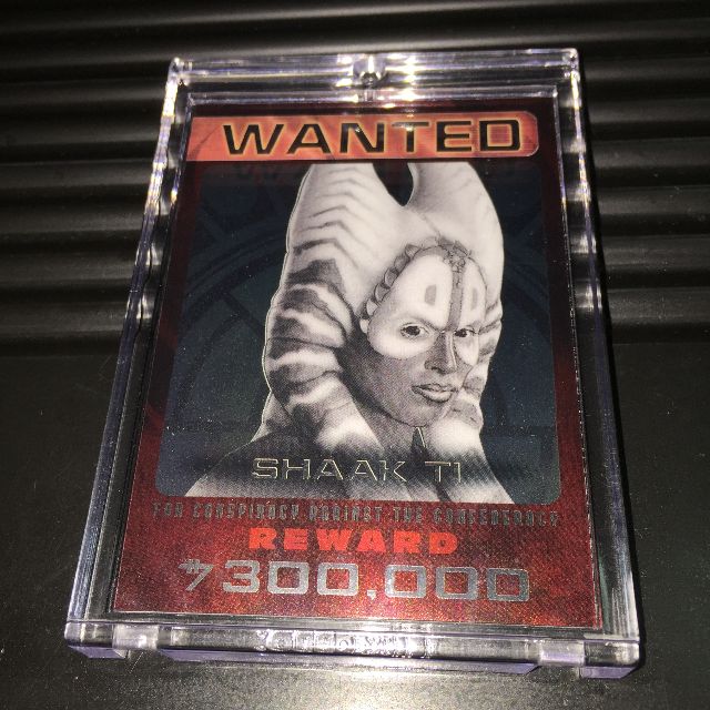 Topps "Wanted Poster" Star Wars Chrome Insert - Shaak Ti, Hobbies ...