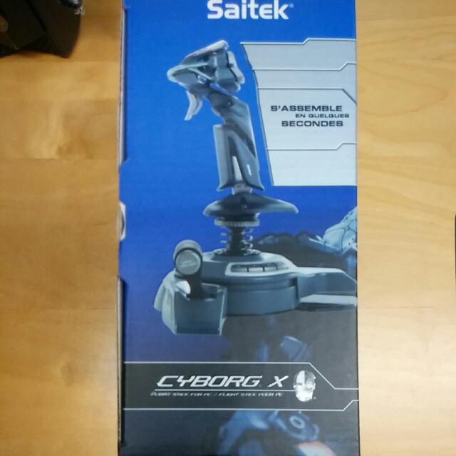 Saitek Cyborg X Flight Stick PC Joystick, Computers & Tech, Parts ...