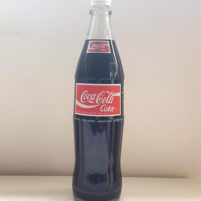 Coke Bottle 1 Litre, Food & Drinks, Alcoholic Beverages on Carousell