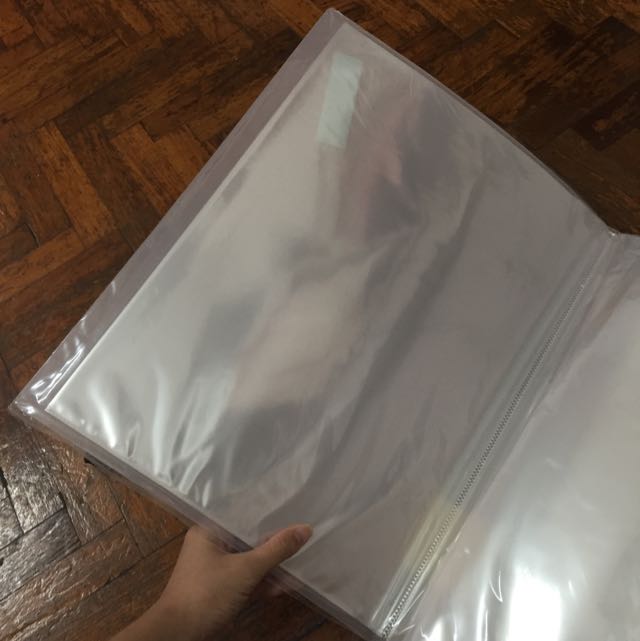 Muji A3 Transparent Cover Filing Book, Hobbies & Toys, Stationery ...
