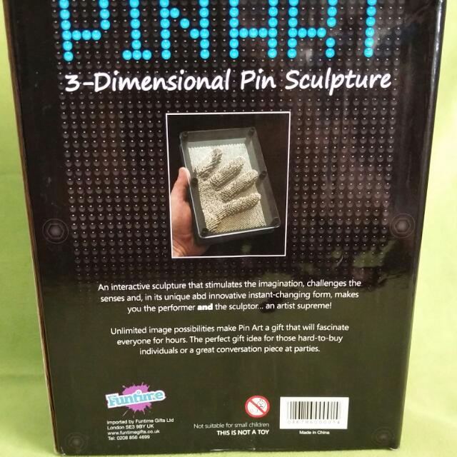 PinArt 3-Dimensional Pin Sculpture Art Board Metal Silver - Children ...