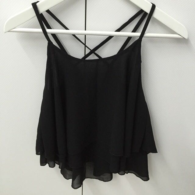 Adjustable Strap Top, Women's Fashion, Tops, Sleeveless on Carousell