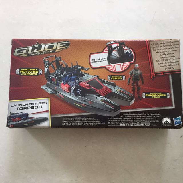 G.I.Joe Cobra Fangboat with Swamp-Viper Figure (New), Hobbies & Toys ...