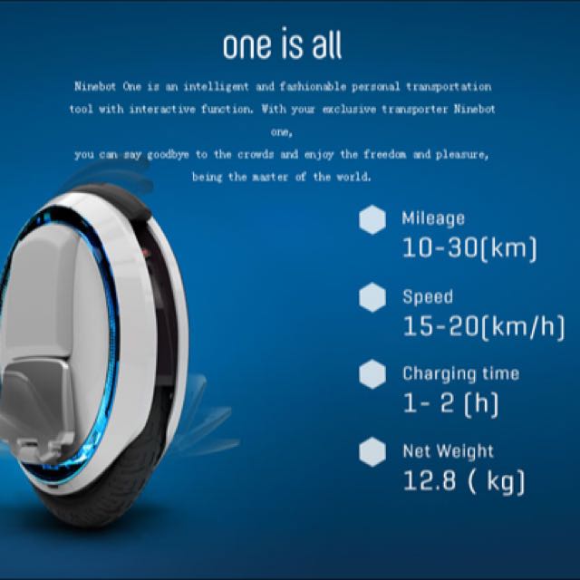 Ninebot One E+, Computers & Tech, Parts & Accessories, Networking on ...