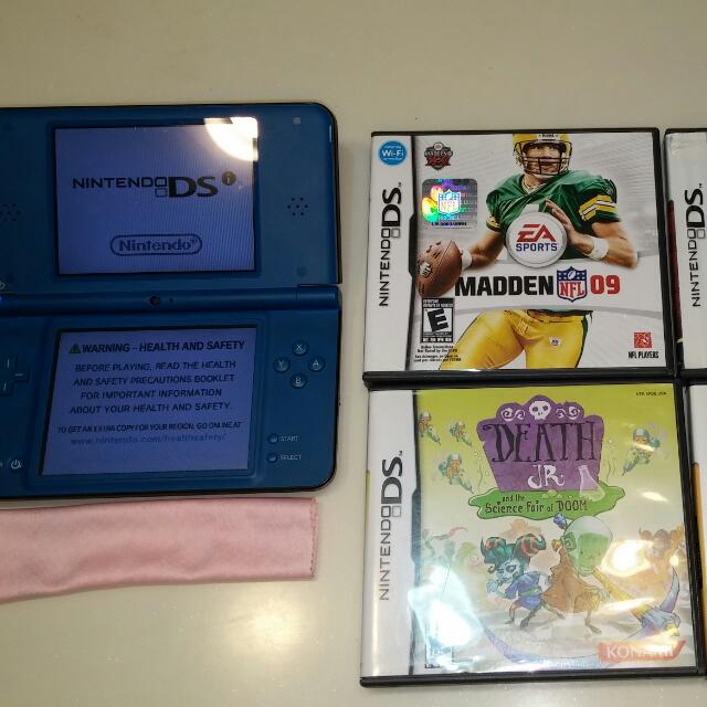 Nintendo DSi XL (Blue) + 4 Very Exciting Games Bundle, Hobbies & Toys ...