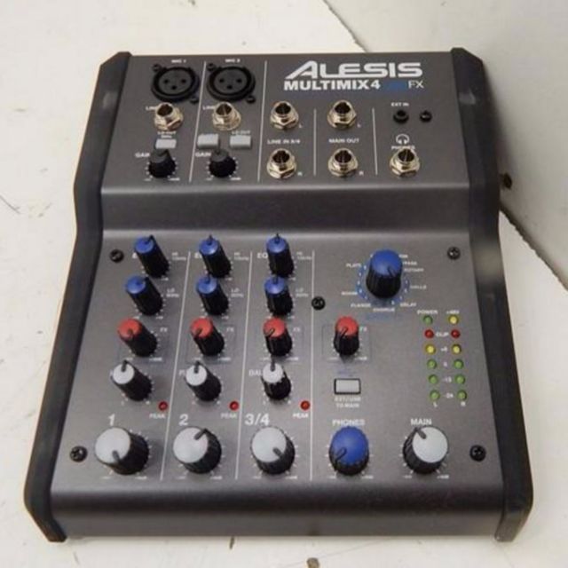 WTS Alesis Multimix 4 USB FX 4-Channel Mixer with USB Audio Interface ...