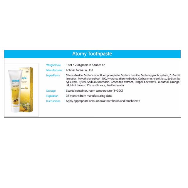 Atomy Toothpaste, Health & Nutrition, Health Supplements, Health Food ...