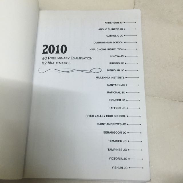 H2 Maths Compiled Exam Papers., Hobbies & Toys, Books & Magazines ...