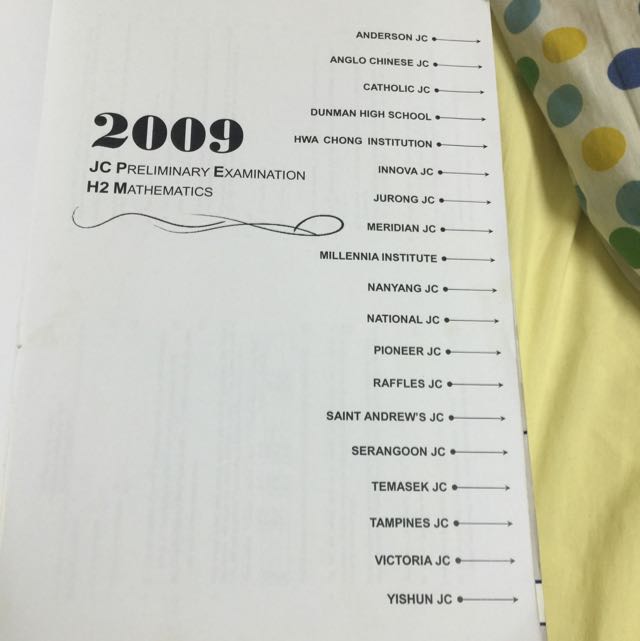 H2 Maths Compiled Exam Papers., Hobbies & Toys, Books & Magazines ...