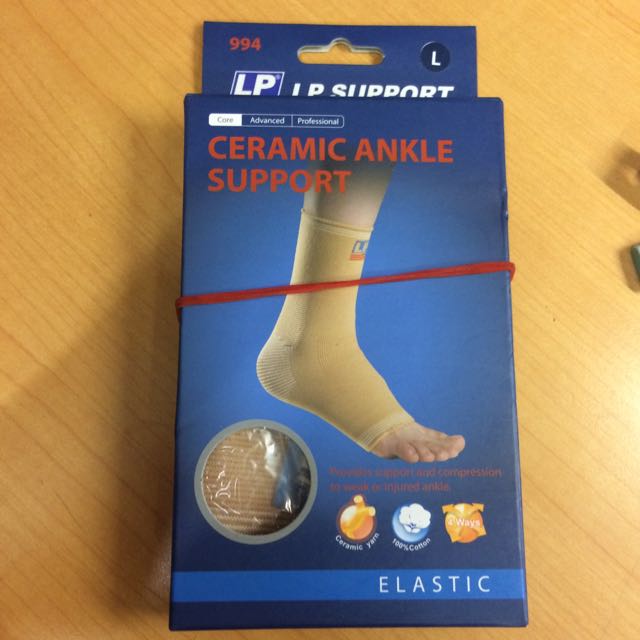 LP Ceramic Ankle Support Elastic, Health & Nutrition, Braces, Support ...