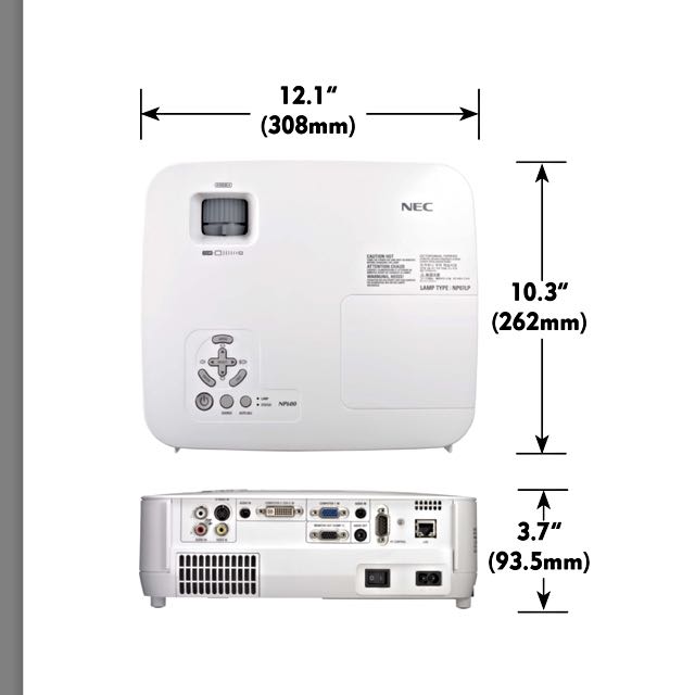 ROJECTOR ( NEC NP400 /NP500 , 2600/3000 Lumens , Used Set ), Computers ...
