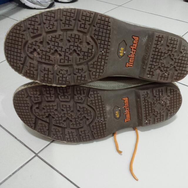 Authentic Timberland Canvas Mid Cut Shoe, Men's Fashion, Footwear ...