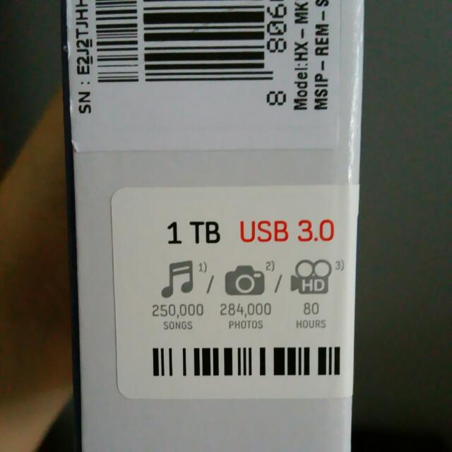 Samsung J3 1TB External Portable Hard Disk, Computers & Tech, Parts & Accessories, Networking on ...