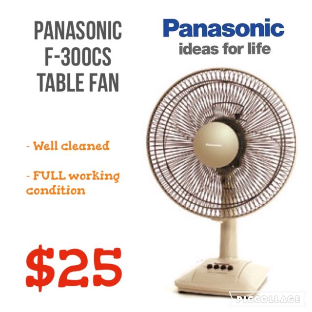 Panasonic Table/Desk Fan, TV & Home Appliances, Kitchen Appliances ...