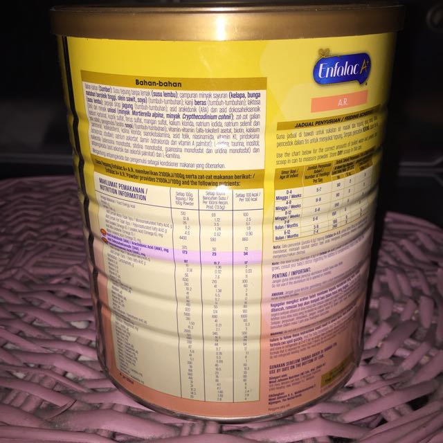 Enfalac A+ AR, Babies & Kids, Nursing & Feeding, Weaning & Toddler ...