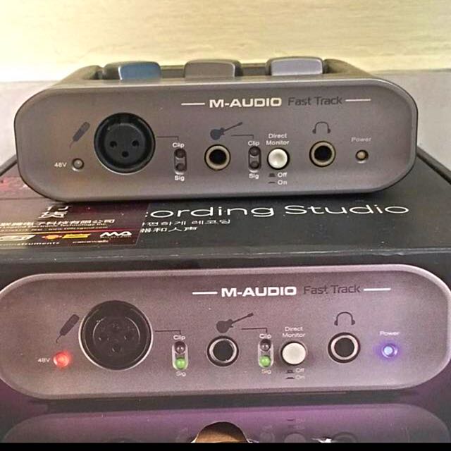 M Audio Fast Track Audio Interface, Hobbies & Toys, Music & Media ...