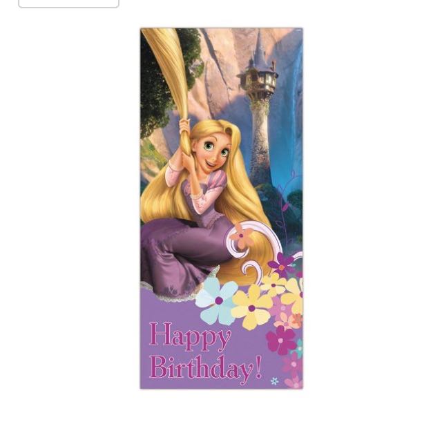 *SOLD* Plastic Disney Tangled Door Poster, 68.5cm X 1.52m, Babies ...