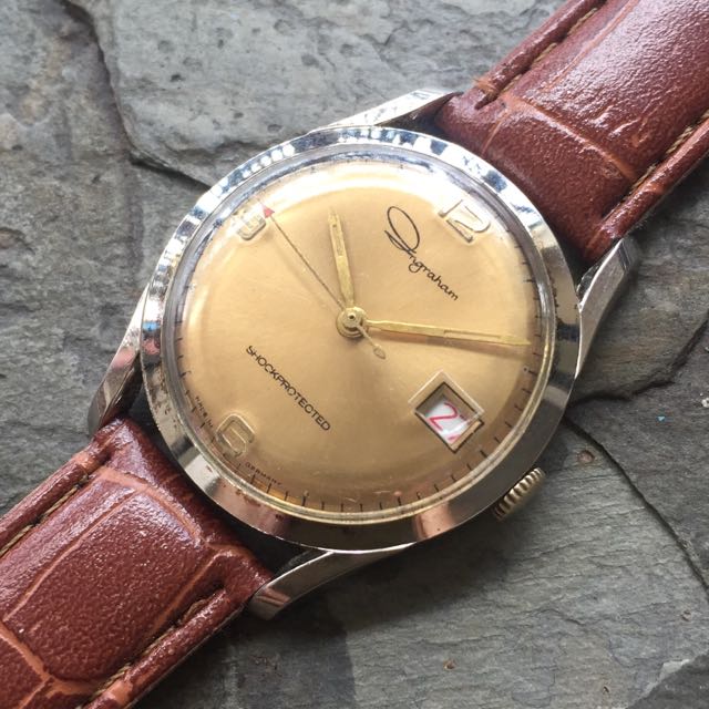 [ RESERVED] VINTAGE GERMANY INGRAHAM SHOCKPROTECTED MAN WATCH, Luxury ...